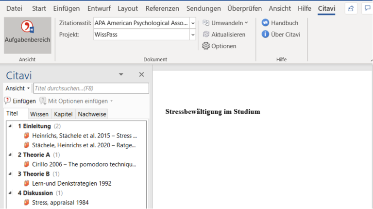 Wissenschaftliches Schreiben – WissPASS